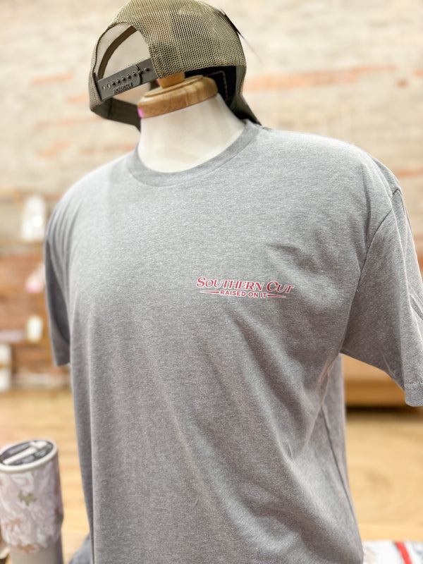 Southern Cut Gulf Of America Perfect Fit Tee - Gray - Tennessee Jane